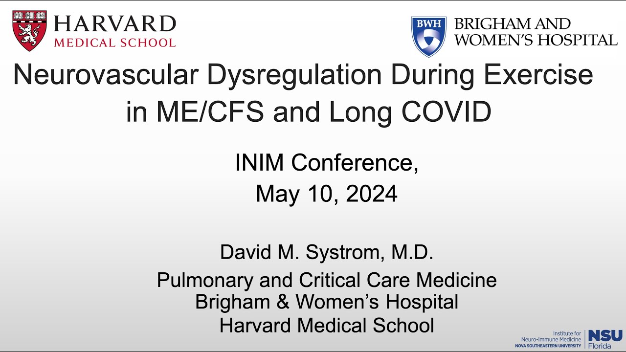Individualized Treatment in ME/CFS | David Systrom, M.D. | INIM ...