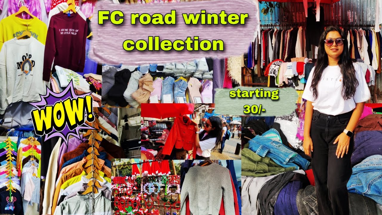 ||FC road winter collection|| Pune cheapest street market|| Winter ...