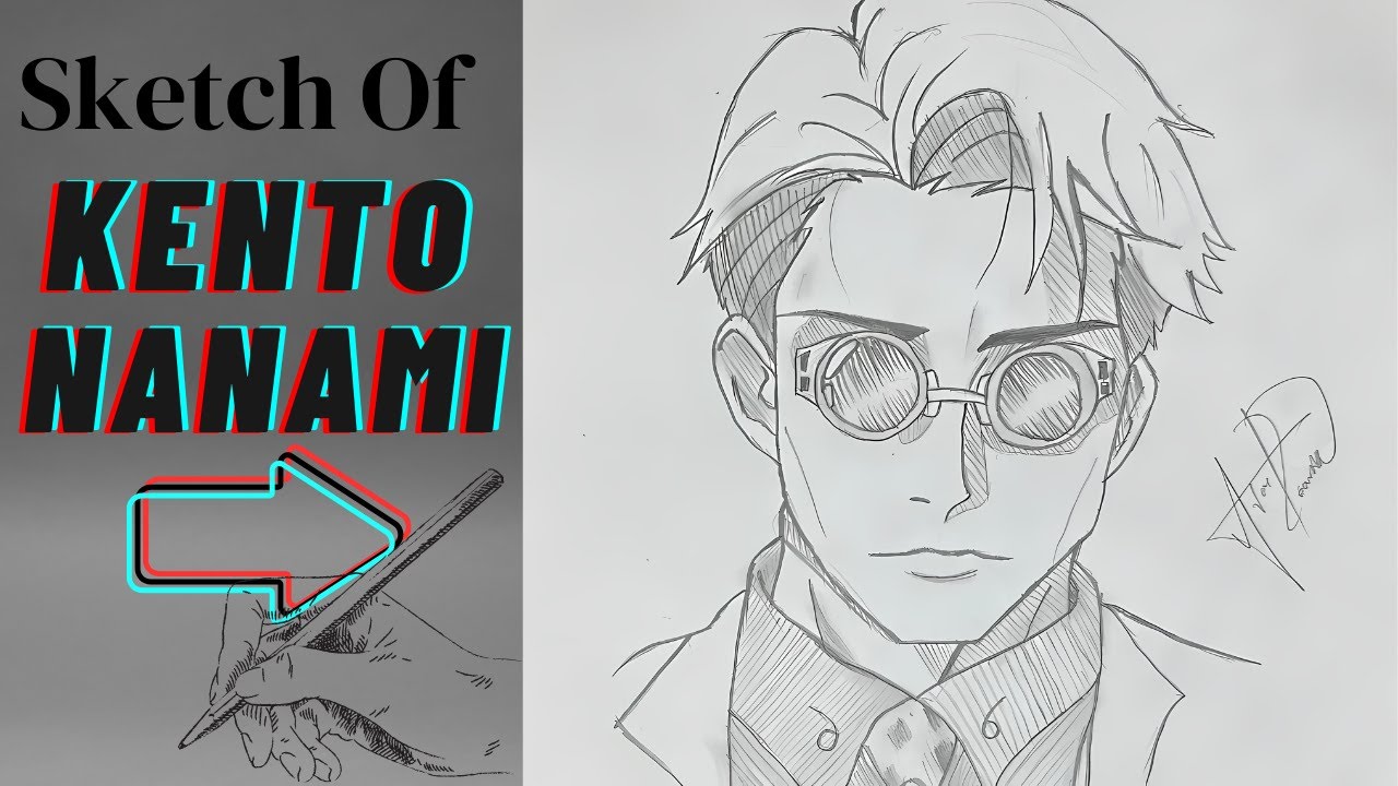How To Draw Anime Character | Sketch Of Kento Nanami | Step By Step ...