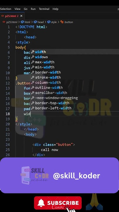 How To Create Button Using Htmlcss Htmlcss Css3 Short Youtubeshorts Javascript Youtube 