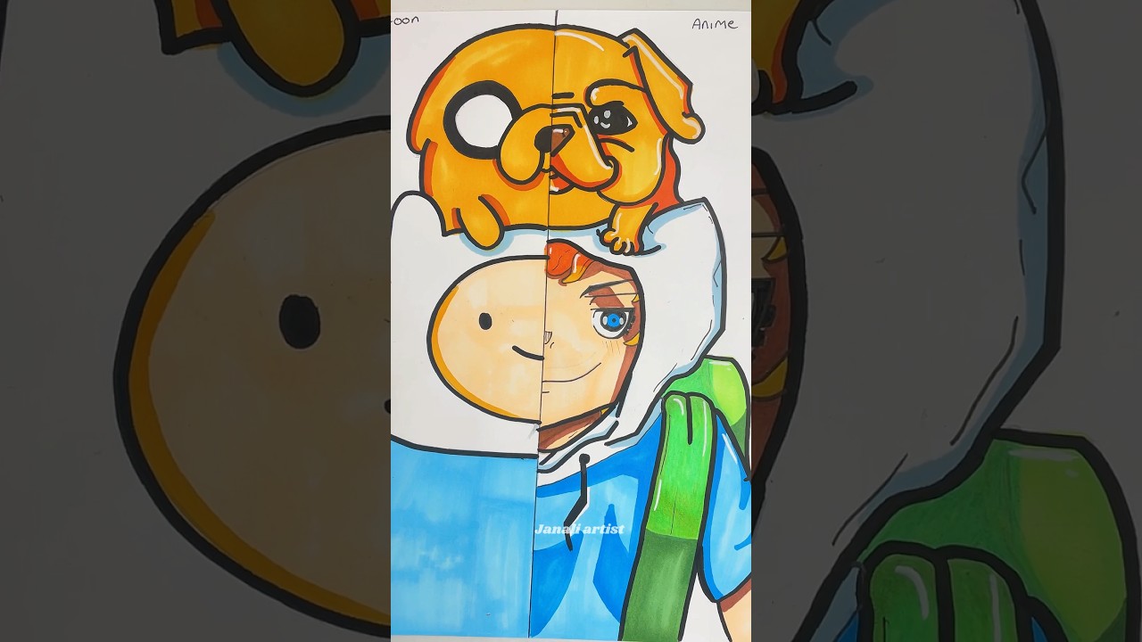 Finn En Jake Tekenen Anime Finn And Jake Fan Art | TikTok