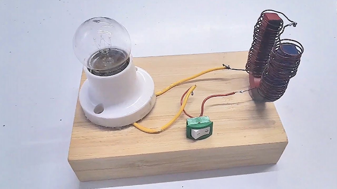 DIY- How to create electric current using five U-shaped magnets - YouTube