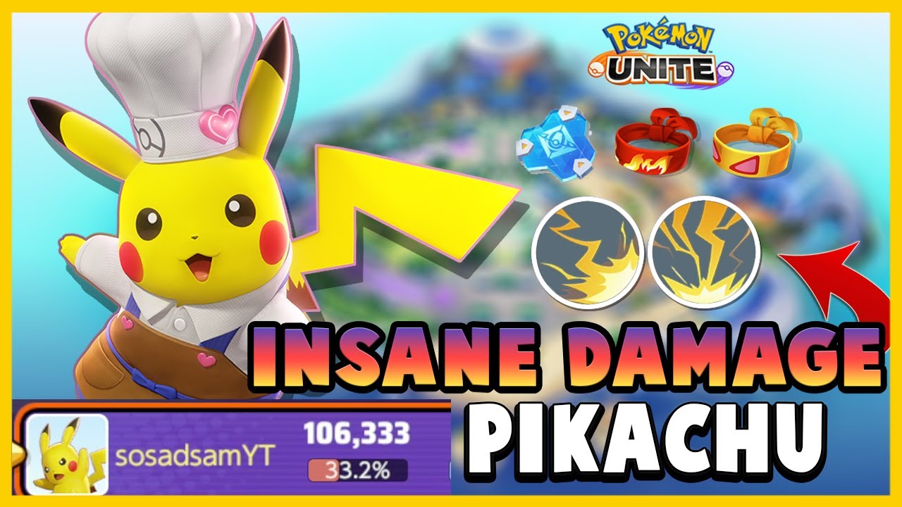 INSANE 106,000 Damage! Best Pikachu Build In The World! | Pokémon Unite ...