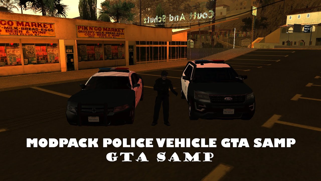 MODPACK POLICE CAR GTA SAMP - YouTube