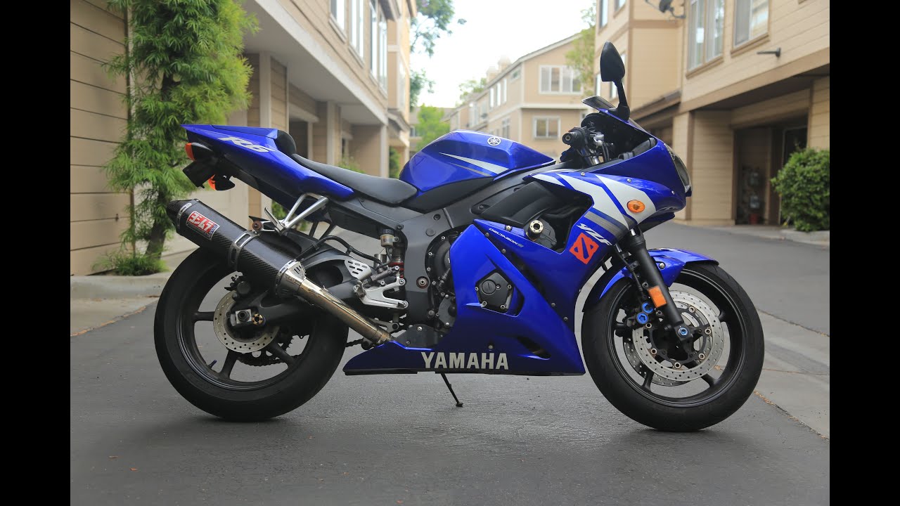 2003 Yamaha R6 - Cold Startup and Walk-around - YouTube