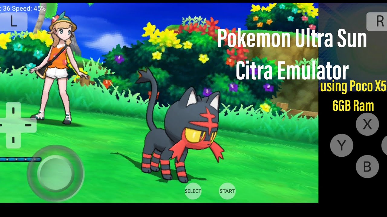 Pokemon Ultra Sun - Poco X5 6Gb Emulation Citra (Snapdragon 695) - YouTube
