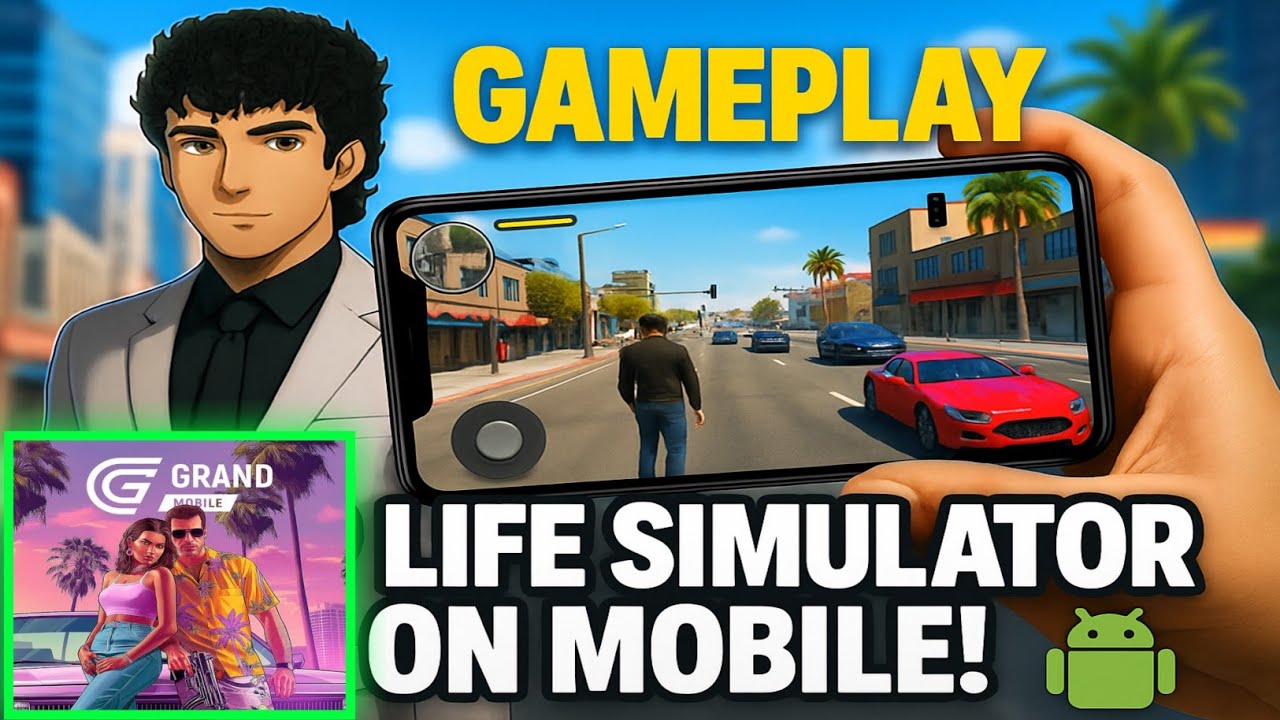 🔥 Grand Mobile RP Life Simulator Gameplay 2025 | Open World Roleplay on ...
