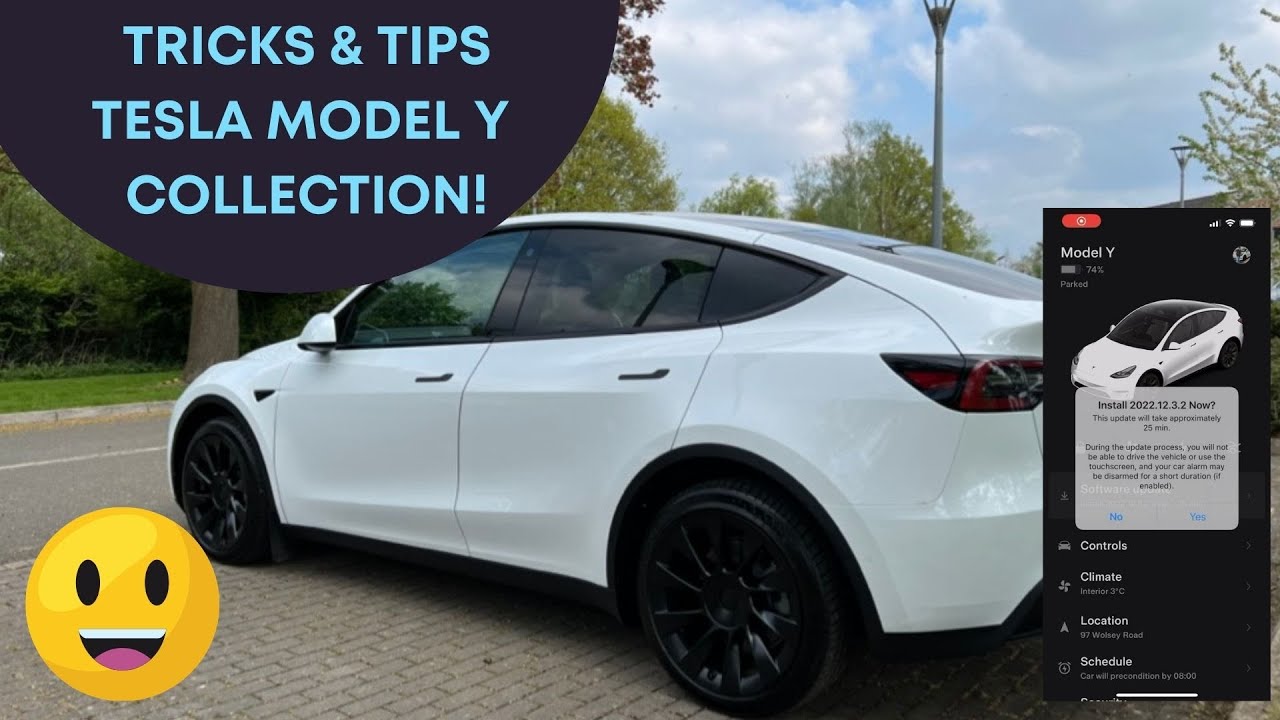 New Tesla Model Y - Tricks & Trips for collection day! - YouTube