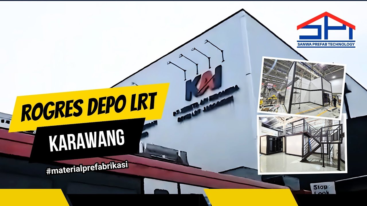 Progres 80% Instalasi Prefabrikasi T-House Site Office | Proyek Depo ...