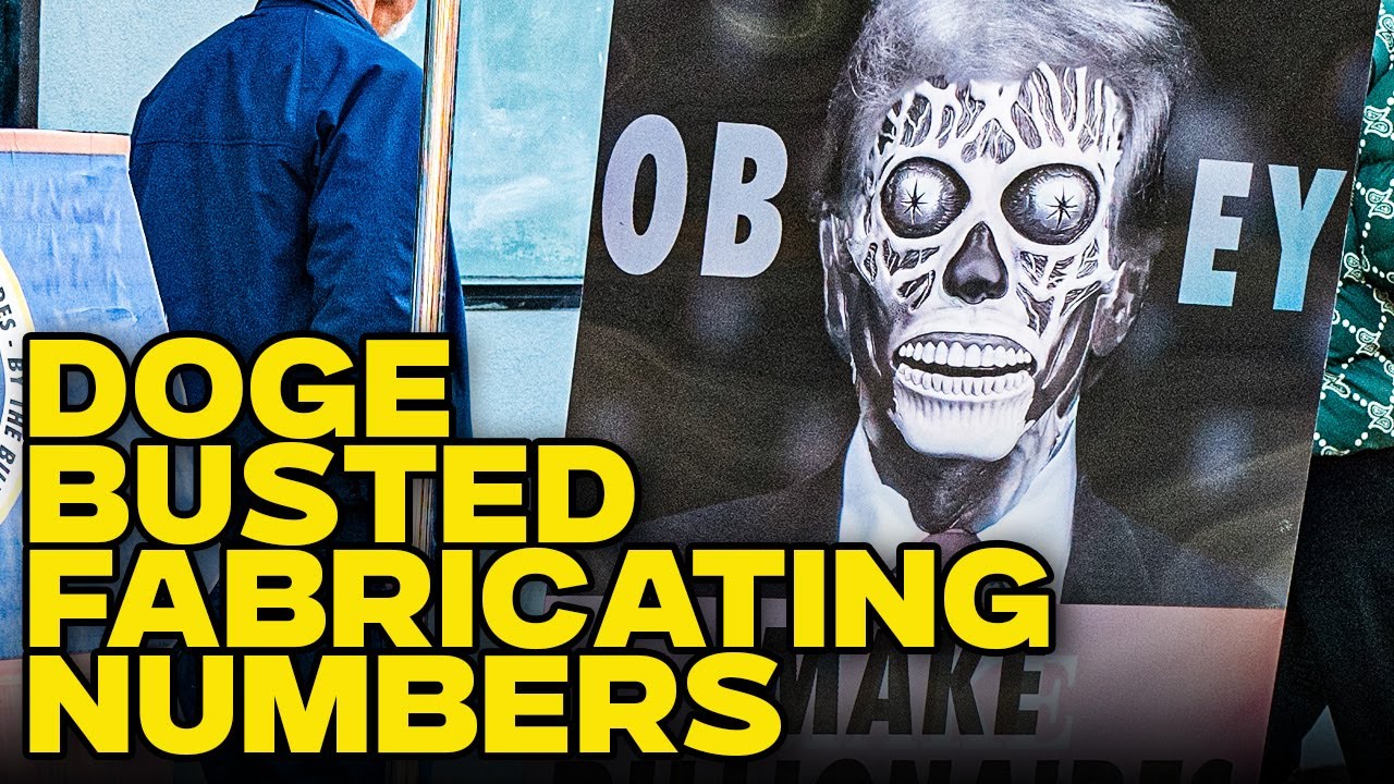 "Wall Of Receipts" Expose DOGE's Exaggerated Savings - YouTube