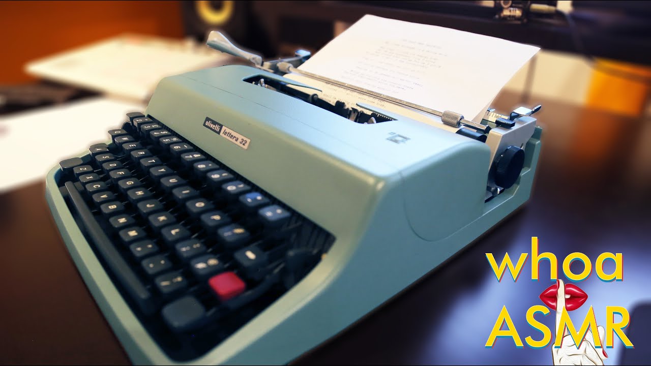 Typing out a Poem on the Olivetti Lettera 32 Typewriter | Typewriter ...