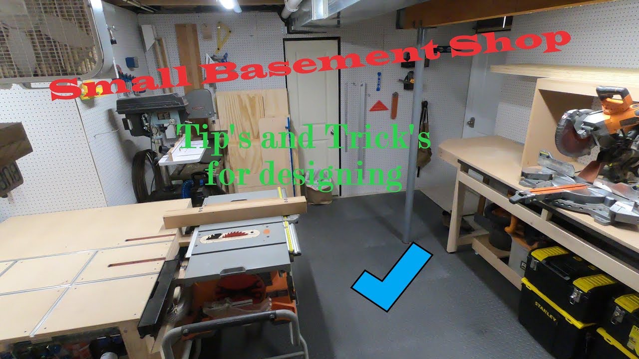 Small Shop Basement Build - Tips and Tricks for a small space - YouTube
