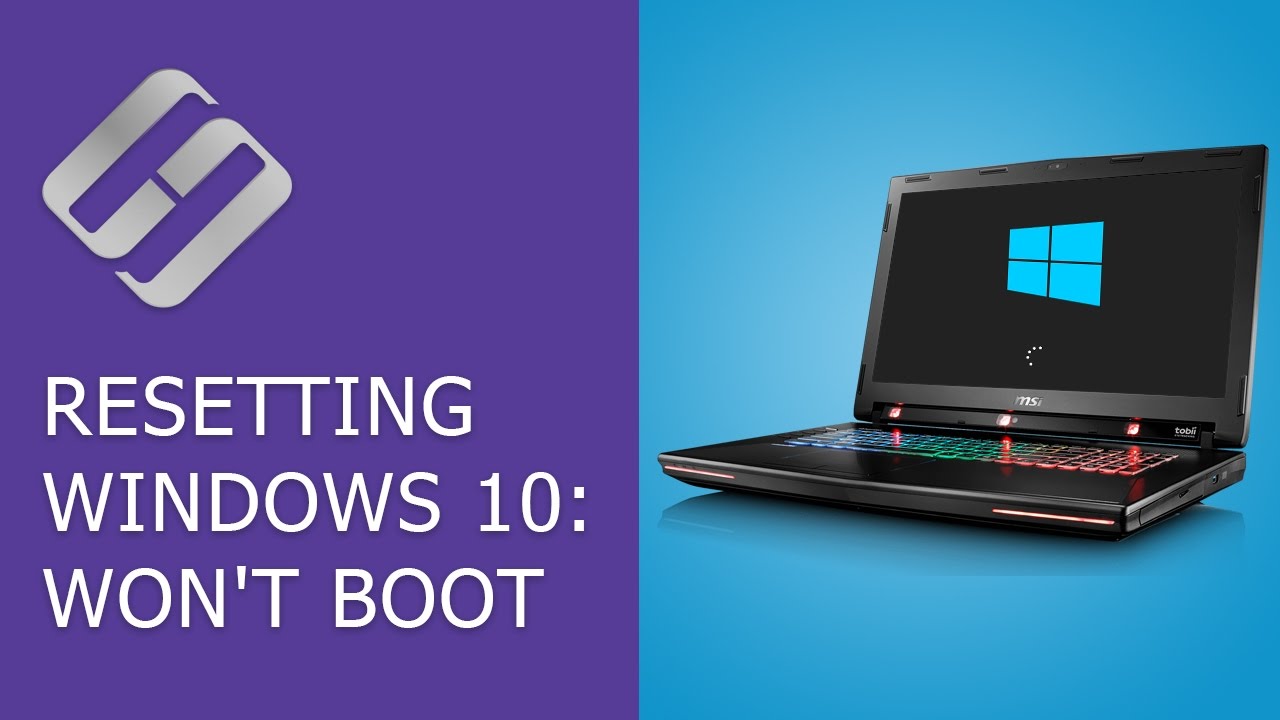 How to Reset Windows 10 or 8 PC If The Operating System Won't Boot 🔄💻📀 ...