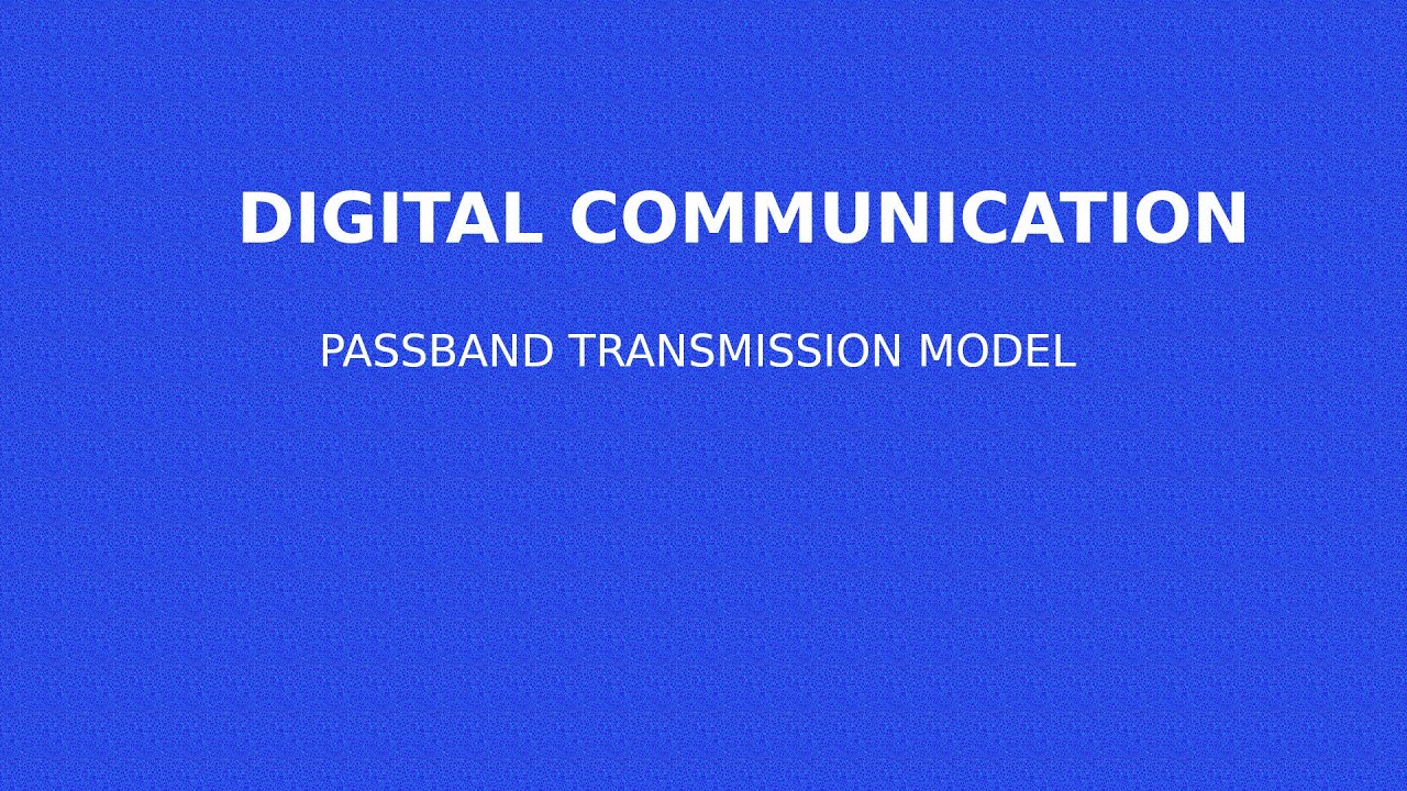 PASS BAND TRANSMISSION MODEL - YouTube