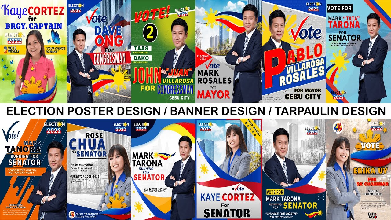ELECTION POSTER DESIGN IN PH - YouTube