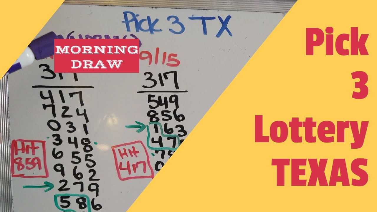 Pick 3 Lottery Texas | Morning Draw - For entertainment purposes only ...