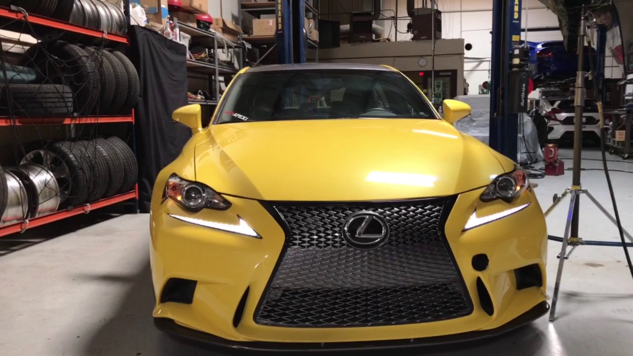 Saying Goodbye to the LFA Yellow Lexus IS350 F Sport at Apex-i (4k ...