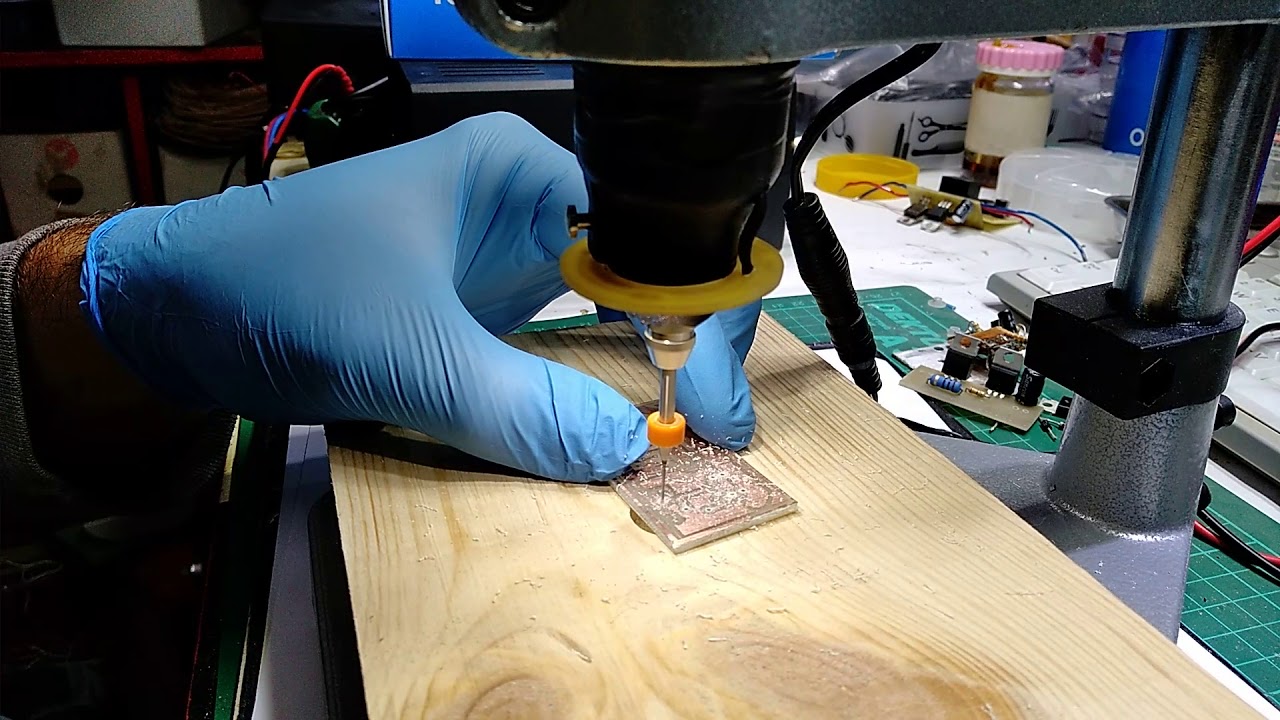 Pcb drilling - YouTube