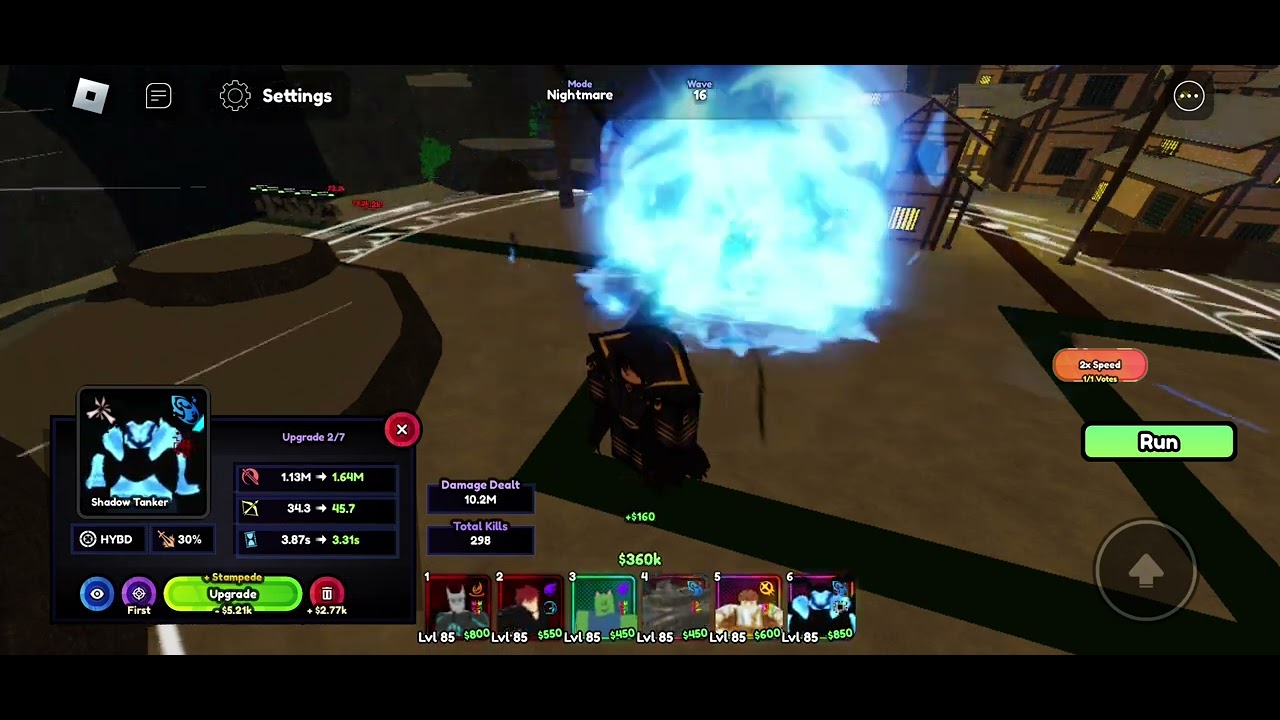 Anime last stand glitched shadow tanker with max skill tree showcase ...