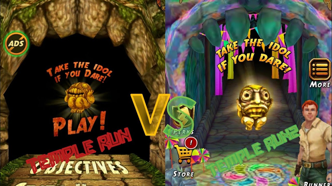 Temple Run Vs Temple Run 2 Game Play Master Gaming Store Youtube