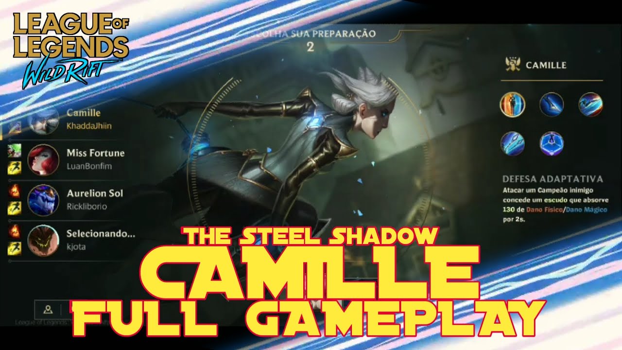 Wild Rift Alpha Test Camille Full Gameplay - League of Legends Wild ...