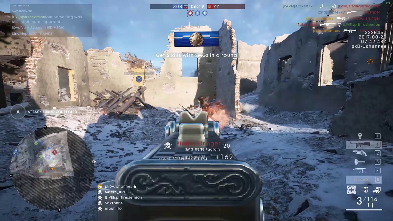 some BF1 clips on the new CTE map Tsaritsyn with new weapons - YouTube