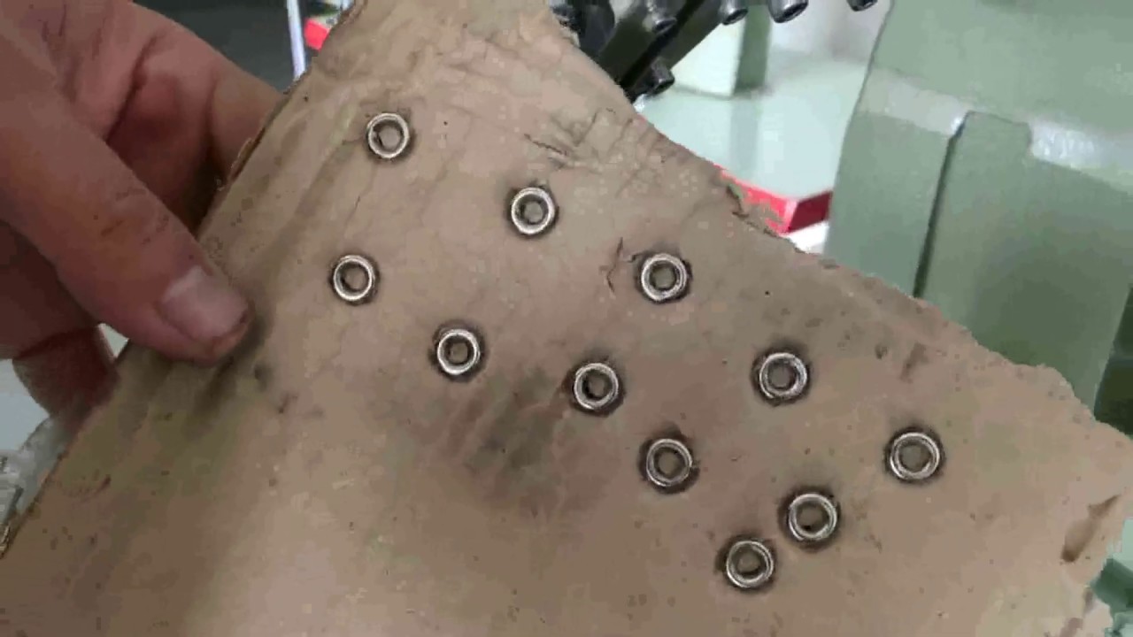 Brake Shoe Lining Auto Feeding Riveting Machine - YouTube