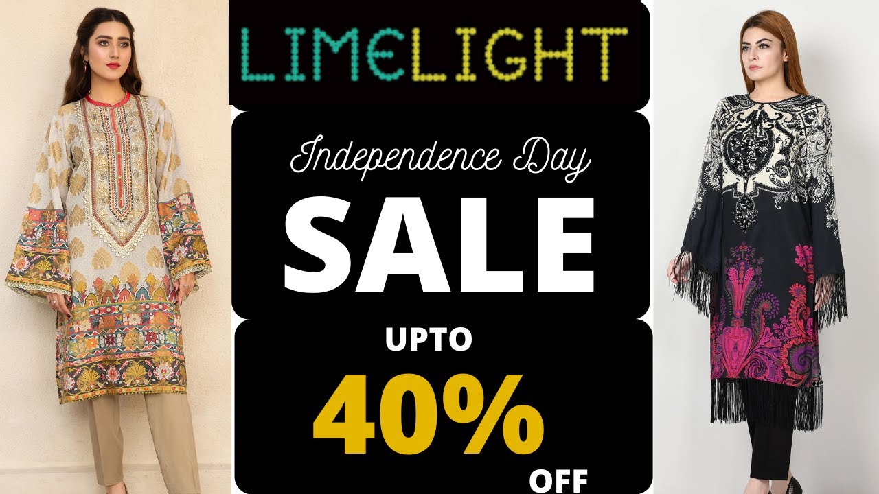 LimeLight SALE 40% OFF On Pret Collection Independence Day SALE 2020 ...