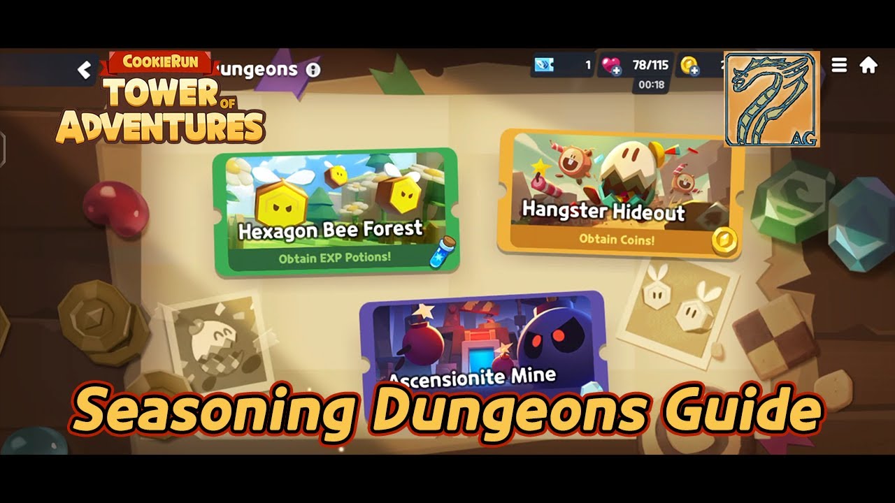 Cookie Run: Tower of Adventures - Seasoning Dungeons Guide - YouTube