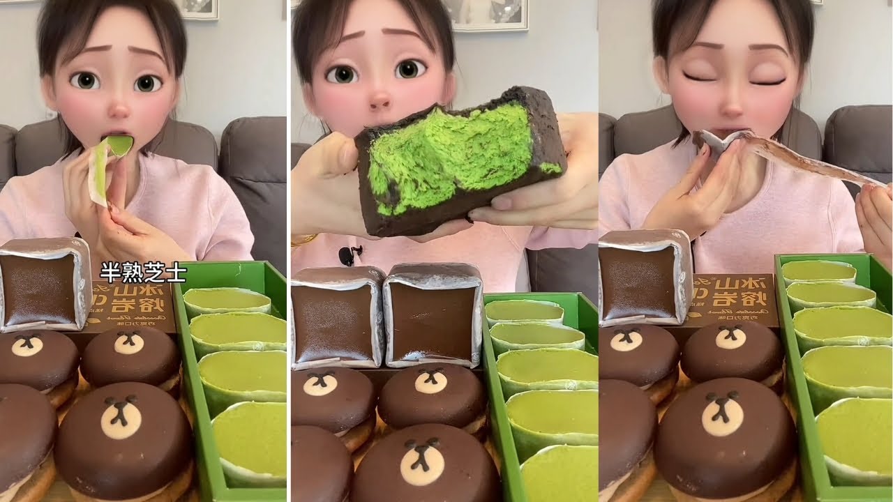 The Sweetest Green ASMR Desserts [Asmr sweet food compilations] - YouTube