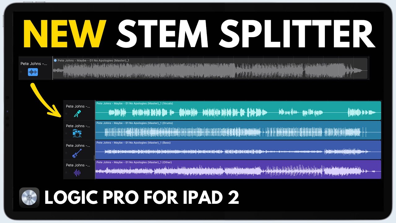 STEM SPLITTER | Logic Pro for iPad 2 | New Update - YouTube