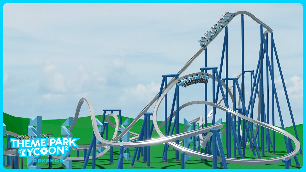 Test Flight Single Rail Coaster Blueprint in Theme Park Tycoon 2 - YouTube