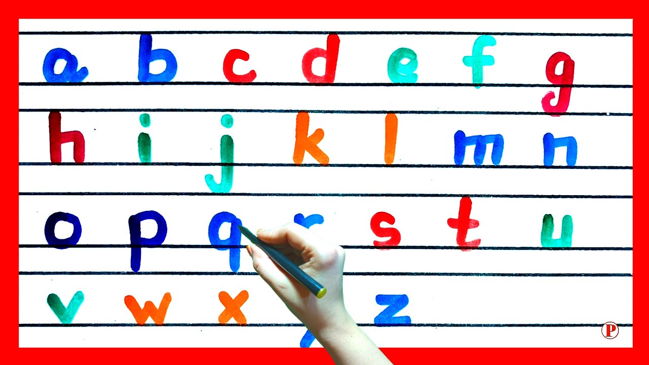 How To Draw Alphabet Small Letters For Kids, abcd, Alphabet phonic song ...