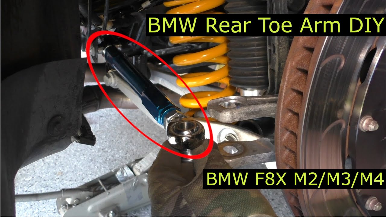BMW Adjustable Rear Toe Arm DIY (M2, M3, & M4) - YouTube