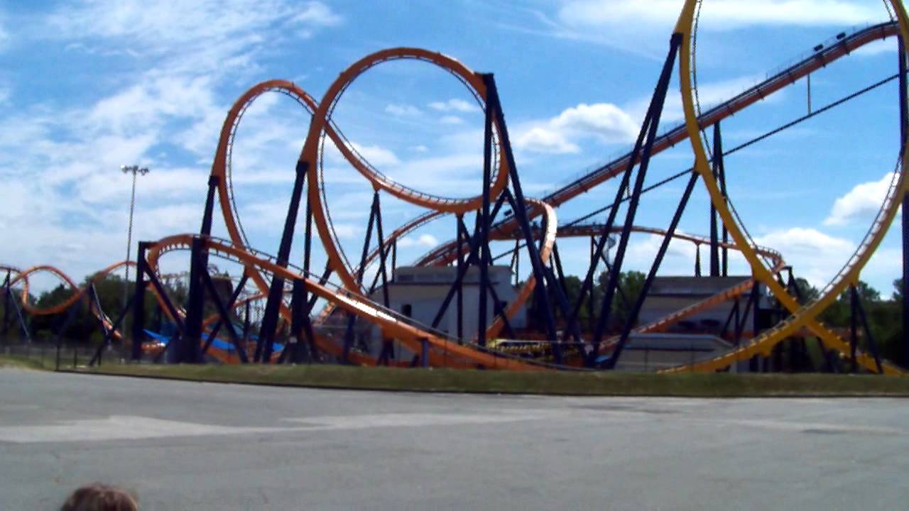 The DOMINATOR Roller Coaster at Kings Dominion - YouTube