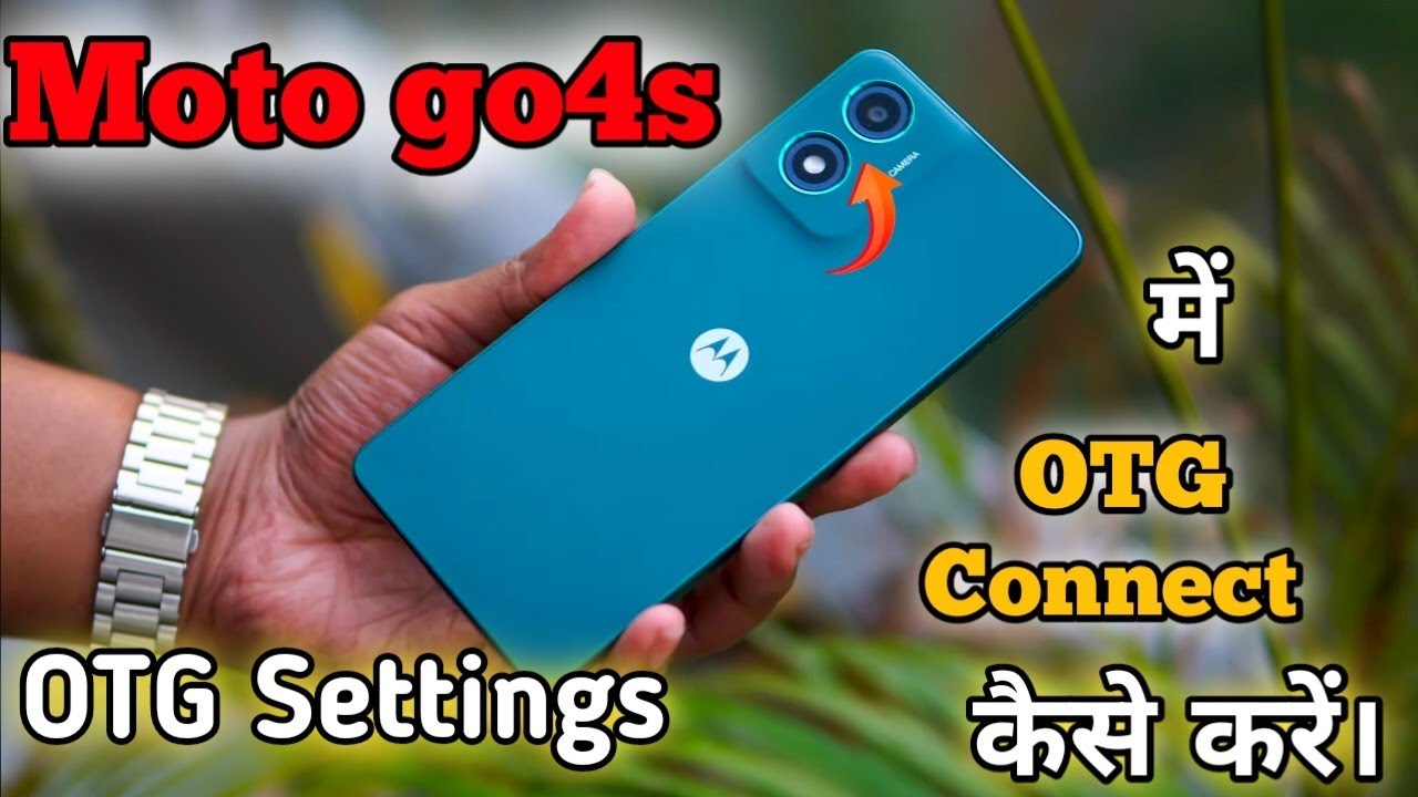 How to connect OTG in Moto g04s, OTG test in Moto g04s, Moto g04s mein ...