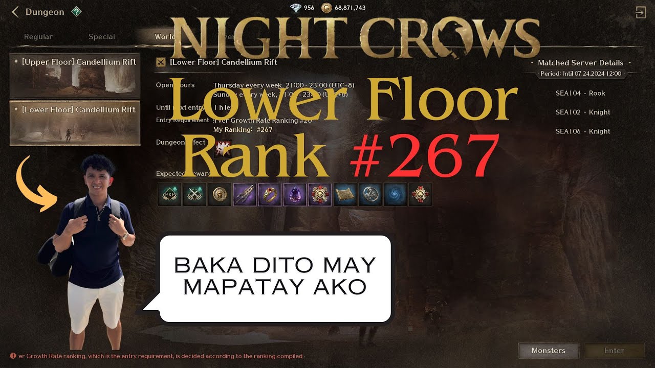 Nightcrows Lower floor World Dungeon - YouTube