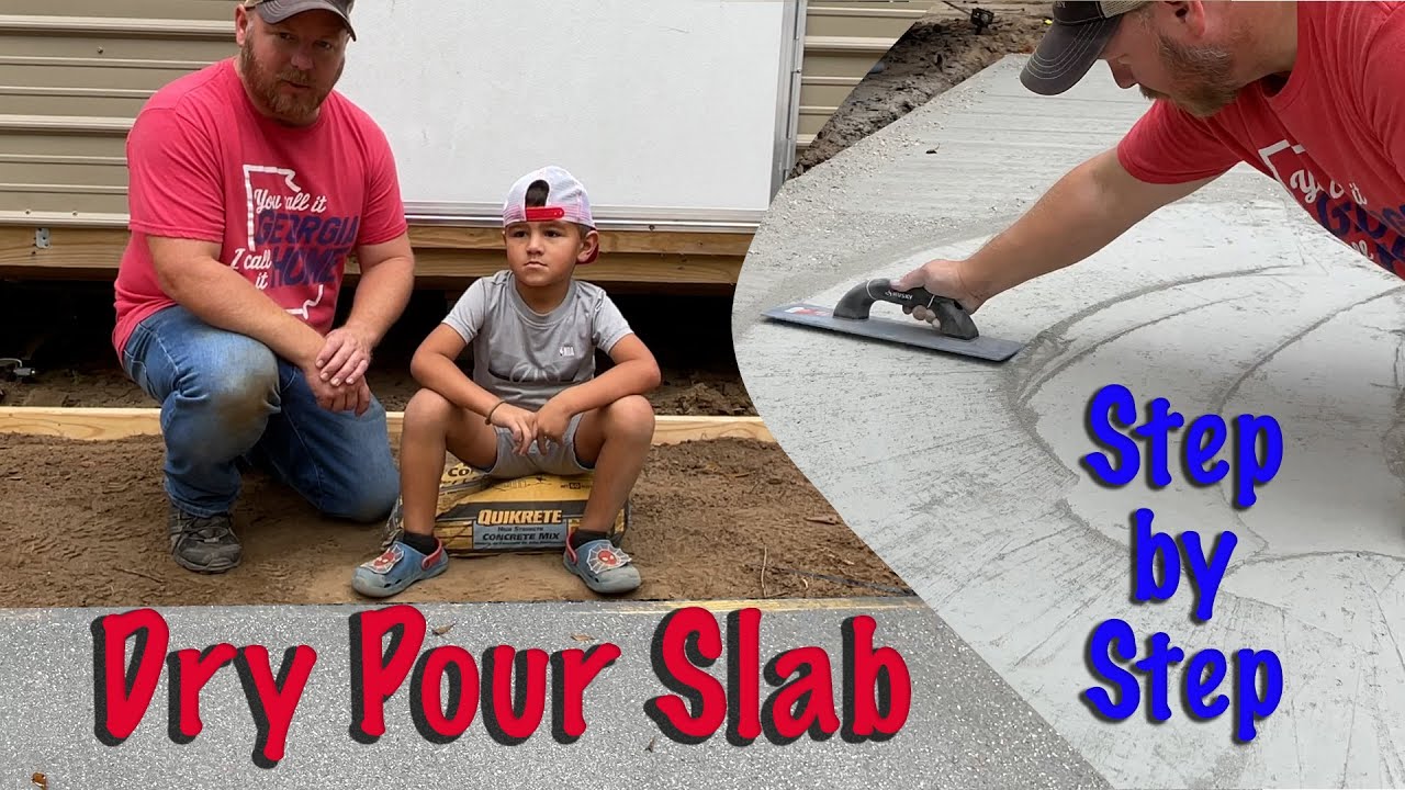 First Time Dry Pour Slab - Must Watch - YouTube