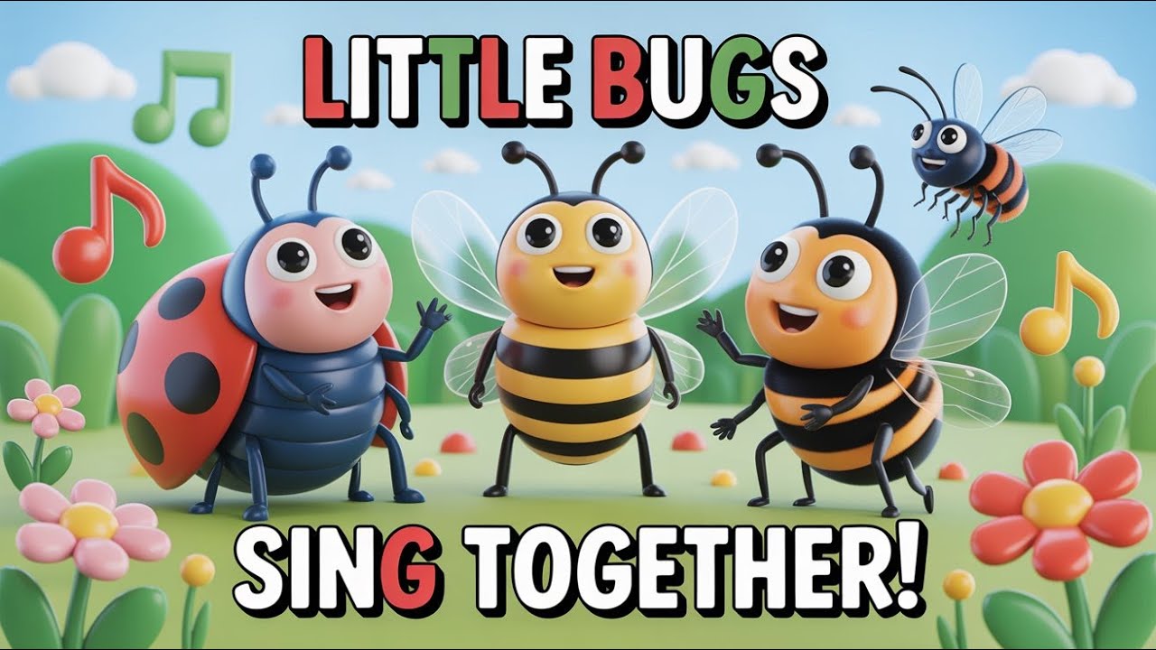 🐞🎶 Little Bugs Sing Together | Fun Bug Song for Kids 🐝🦋 - YouTube