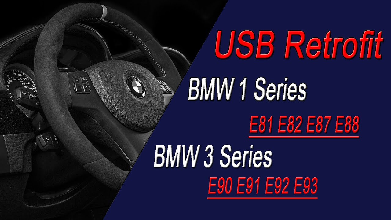 USB Audio Retrofit for BMW 1 Series E81, E82, E87, E88 and BMW 3 Series E90, E91, E92, E93 - YouTube