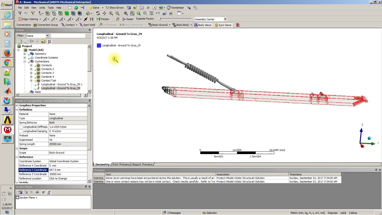 Add springs to represent cables - YouTube
