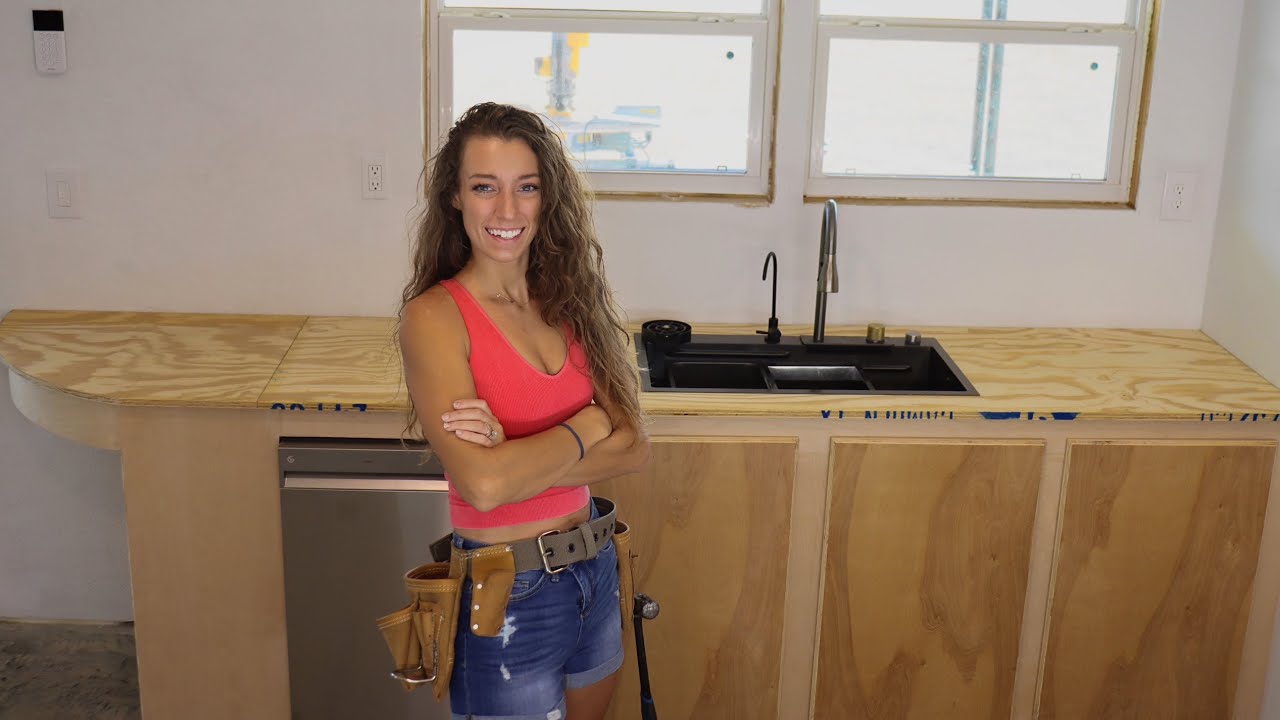 Self-Built Kitchen Sink Cabinet | Building Our Own Home Ep.107 # ...