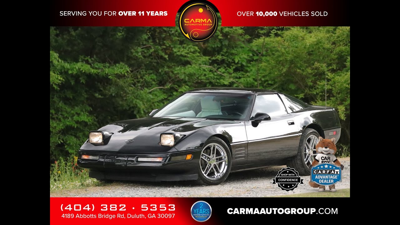 Carma Automotive Black 1992 Chevy Corvette - YouTube
