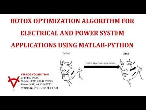 BOTOX OPTIMIZATION ALGORITHM FOR ELECTRICAL AND POWER SYSTEM APPLICATIONS USING MATLAB-PYTHON ...