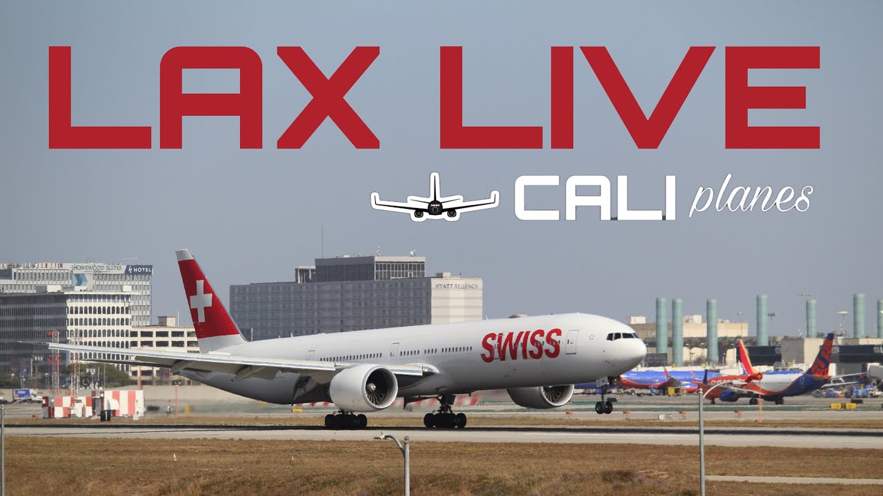 LOS ANGELES NORTH COMPLEX RUNWAY 24R and L - LAX live - YouTube