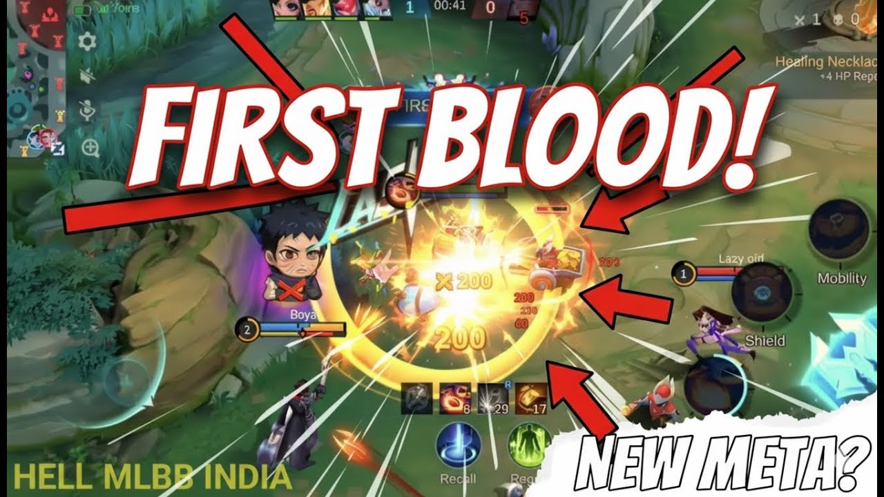 FASTEST FIRST BLOOD EVER?! \star NEW META TANK BUILD BREAKS MLBB! (HELL ...