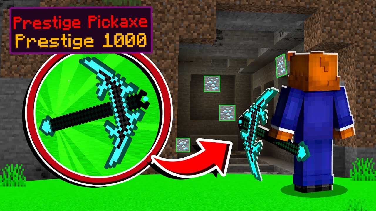 Creating My Custom Prestige Pickaxe In Cloud MC - YouTube
