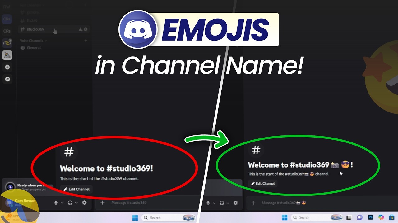 How to Add Emojis and Symbols to Discord Channel Names [Easily] - YouTube