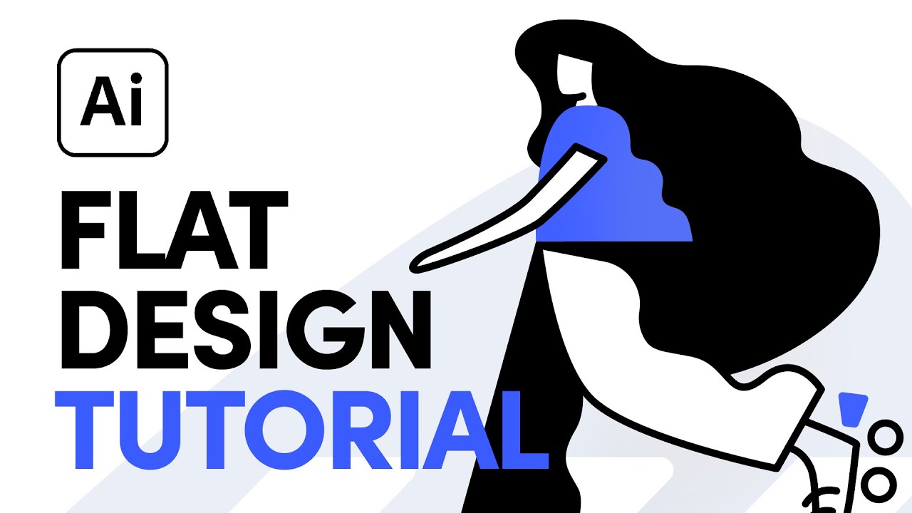Flat Character Illustration: Illustrator Design Tutorial - YouTube