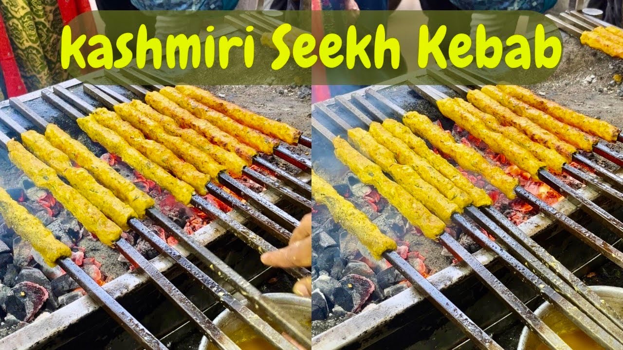 Kashmiri Seekh Kebab at Zakaria Street Kolkata | Kashmiri Chicken Seekh ...